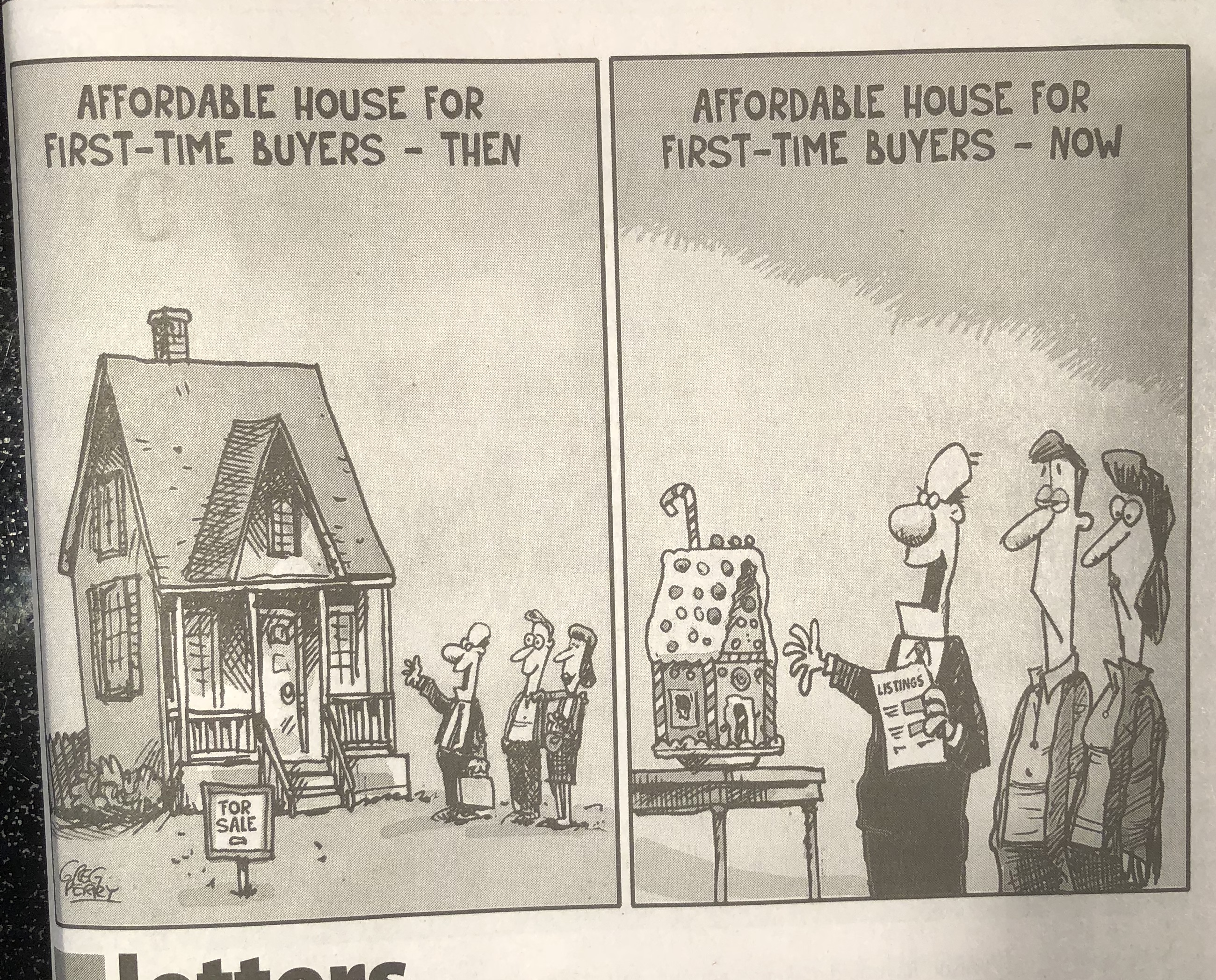 The Morse Team - Affordable Housing for First Time Buyer Cartoon